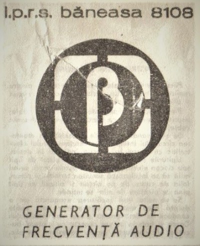 Generator de frecventa audio - I.P.R.S. Baneasa - Prospect 8108 ...