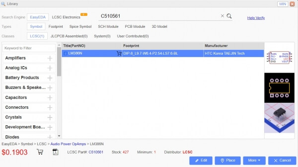 Tutorial EasyEDA - Browser-based PCB design - ELECTROKITS.RO